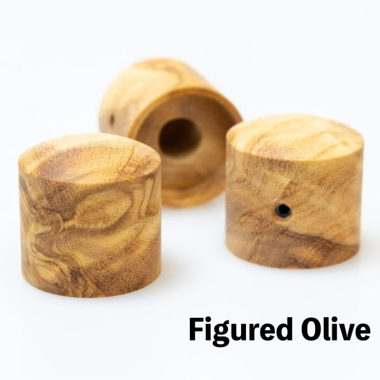 TRK KNOBS / Ken Smith Woods Figured Olive – Bass Shop Geek IN Box