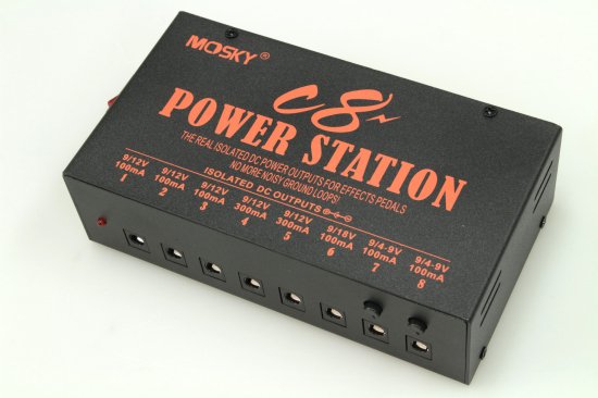 [New] MOSKY AUDIO BLACK PEDAL ISOLATED POWER SUPPLY C8 POWER – Bass ...