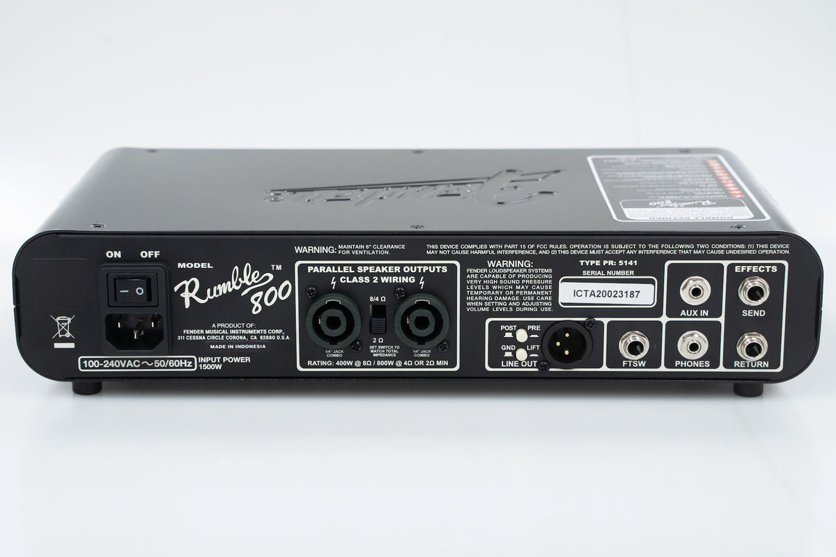 [used] Fender / Rumble 800 [yokohama store] – Bass Shop Geek IN Box